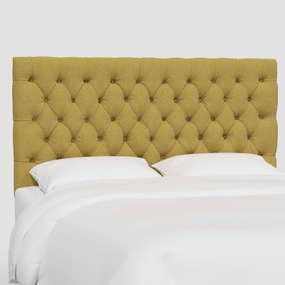 Full Lizzie Headboard In Textured Linen Zuma Gold - Threshold™: Pine ...