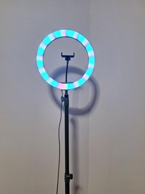 12" Rgb Ring Light With Tripod - Heyday™ Black : Target