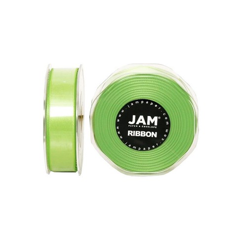 Jam Paper Sheer Organza Ribbon 7/8 Inch Wide X 25 Yards Lime Green Sold ...