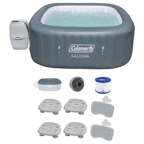 Bestway Coleman Hawaii Airjet Inflatable Hot Tub With Energysense Cover, Grey + Bestway Saluspa ...