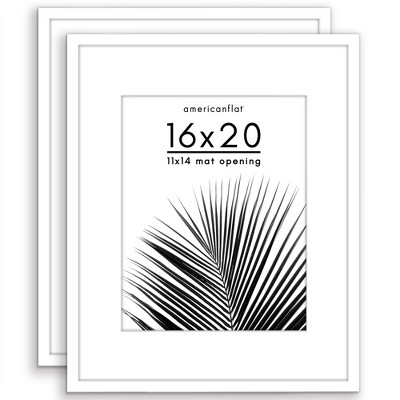 Americanflat 16x20 Gallery-style Picture Frame To Secure Artwork ...