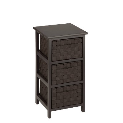 Household Essentials 3 Drawer Chest Rattan : Target