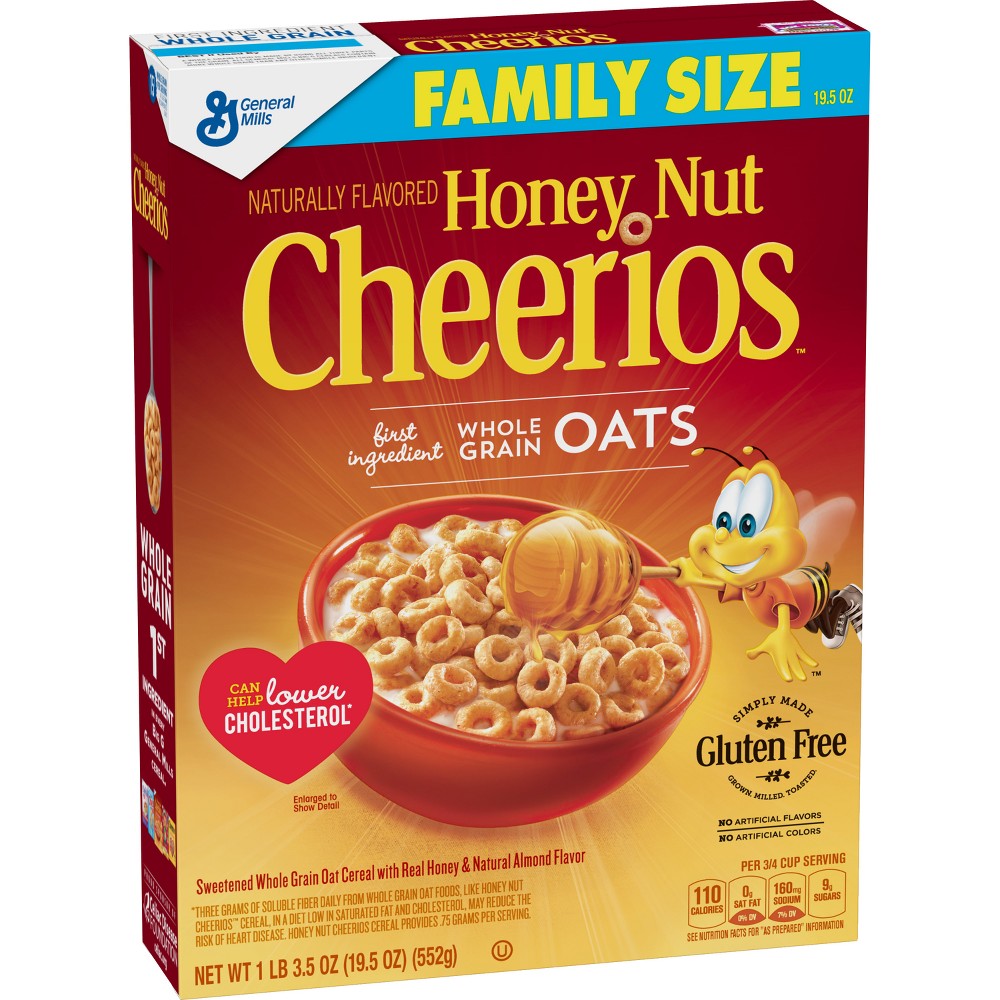 UPC 016000123151 - Honey Nut Cheerios Gluten-Free Breakfast Cereal 19.5 ...