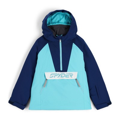 Spyder Girls Kaia Insulated Ski Anorak, Bahama Blue - 8 : Target