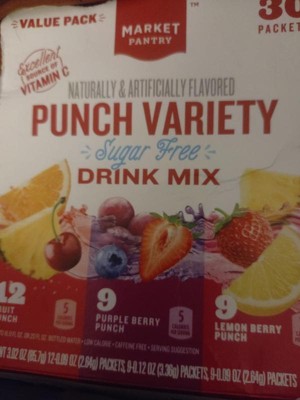 Punch Variety Sugar-free Drink Mix - 30ct - Market Pantry™ : Target