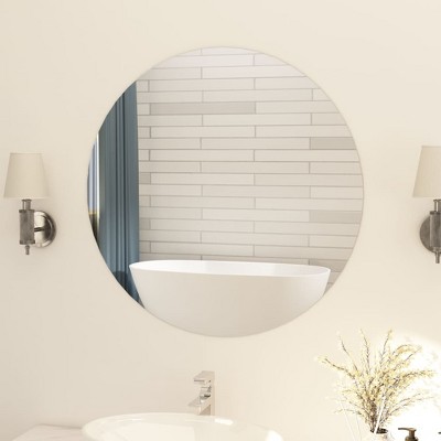 Vidaxl Frameless Mirror Round 31.5" Glass : Target
