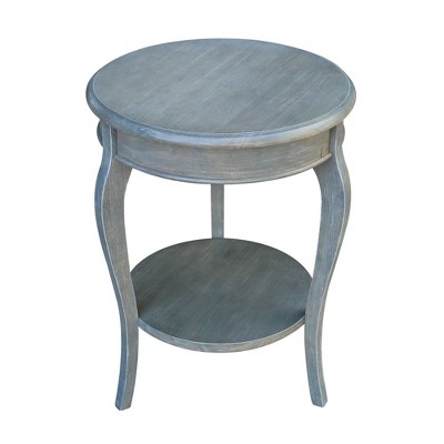 Hampton Accent Table With Shelves Heather Gray/antique Washed - International Concepts : Target