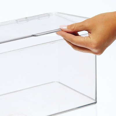 Mdesign Plastic Stackable Kitchen Pantry Food Storage Organizer Bin Box ...