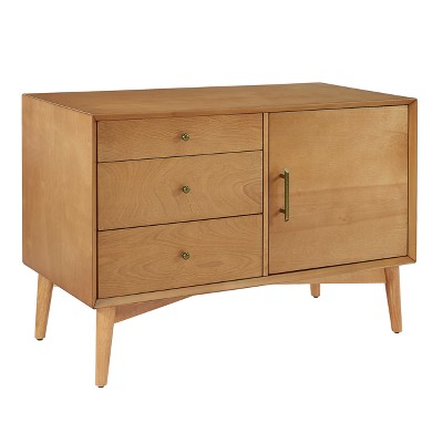 Everett Media Console Matte Black - Crosley : Target