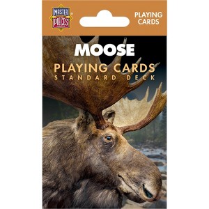 MasterPieces Moose Playing Cards - 54 Card Deck for Adults with ...