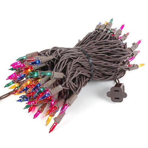 Novelty Lights Multicolored 100 Light Incandescent Mini Christmas ...