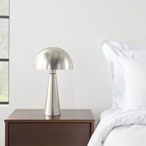 16" Silver Iron Mushroom Table Lamp Set of 2 - Nourison : Target
