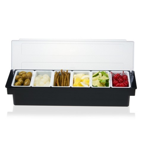 True Garnish Tray - 6 Removable Inserts And Ice Reservoir, Bar Caddy ...