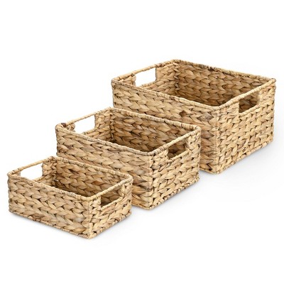 Aquaterior 3 Pack Handwoven Storage Basket : Target