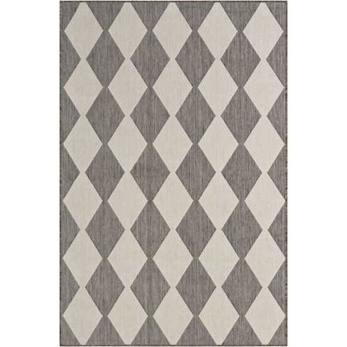 Nourison Positano Retro Diamond Flatweave Indoor Outdoor Low Pile Area ...