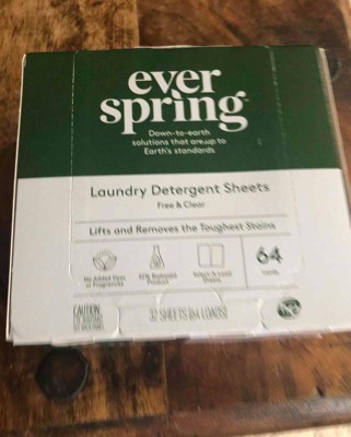 Free & Clear Laundry Detergent Sheets - 64 Loads - Everspring™ : Target