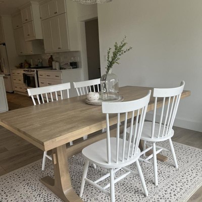 Pedestal Wood Dining Table - Natural - Hearth & Hand™ With Magnolia ...