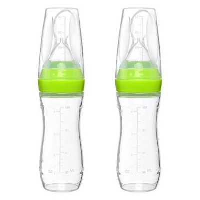 Goji Baby 4 oz Silicone Baby Food Dispensing Spoon 2 Pack - Great for 4 ...