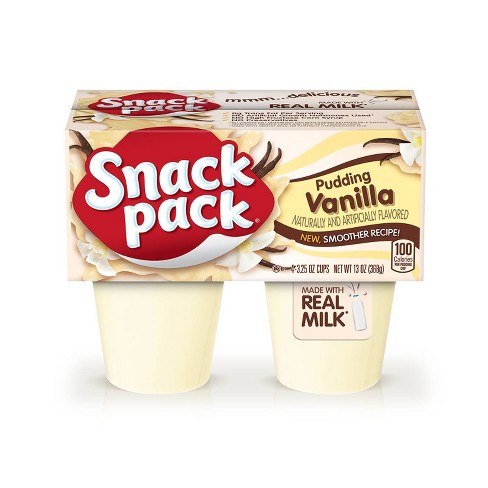 Hunt's Snack Pack Vanilla Pudding - 4pk : Target