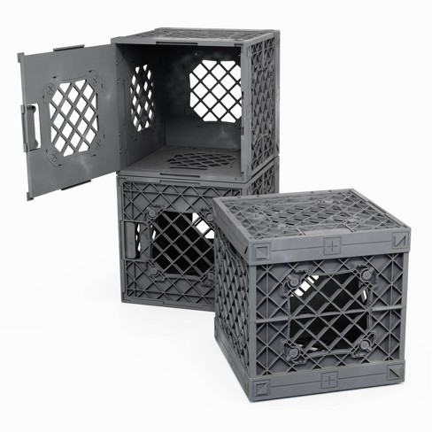 Ubecube 3pk Decorative Storage Bins Gray : Target