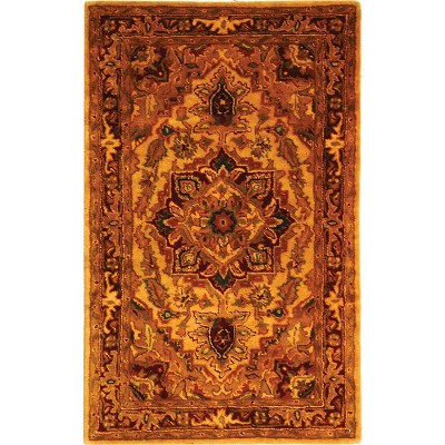 Classic Cl763 Hand Tufted Area Rug - Light Gold/red - 3'x5' - Safavieh ...