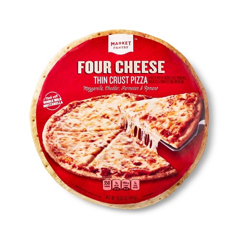 Thin Crust Four Cheese Frozen Pizza - 15.55oz - Market Pantry™ : Target