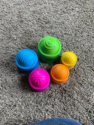 Fat Brain Toys Dimpl Stack Toy - 5 Stacking Cups : Target