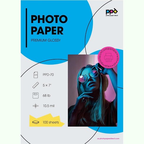Ppd Glossy Photo Paper For Inkjet Printer, 5 X 7" Premium Quality ...