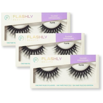 Flashly Beauty - Doubleit Dimensional - False Eyelashes - Flame - Black ...