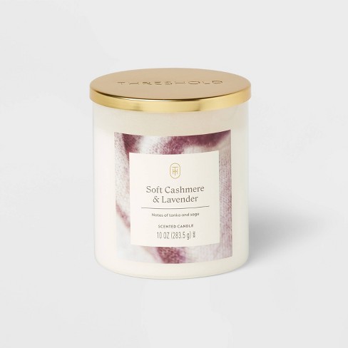 Lidded Glass Jar Candle Soft Cashmere And Lavender 10oz - Threshold ...
