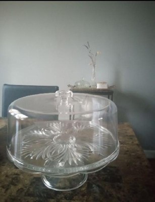 12" Plastic Cake Tray With Lid - Room Essentials™: Bpa-free Round ...