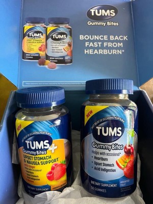 Tums Assorted Fruit Gummy Bites - 50ct : Target