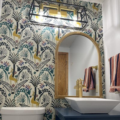 Fiesta Animals Peel And Stick Wallpaper Cream - Opalhouse™ Designed ...