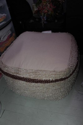 Branchville Square Pouf Cream Boucle - Threshold™ : Target