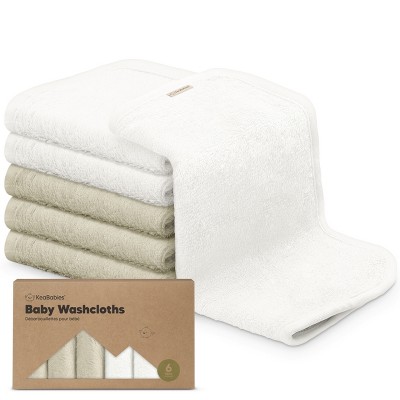 6pk Deluxe Baby Washcloths, Soft Baby Wash Cloth, Baby Bath Towel, Face ...