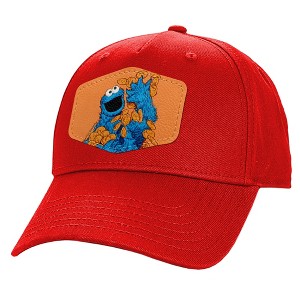 Sesame Street Vintage Cookie Monster 5 Panel Structured Baseball Cap ...
