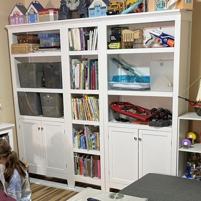 Carson 72" 5 Shelf Narrow Bookcase Black - Threshold™: Fixed ...