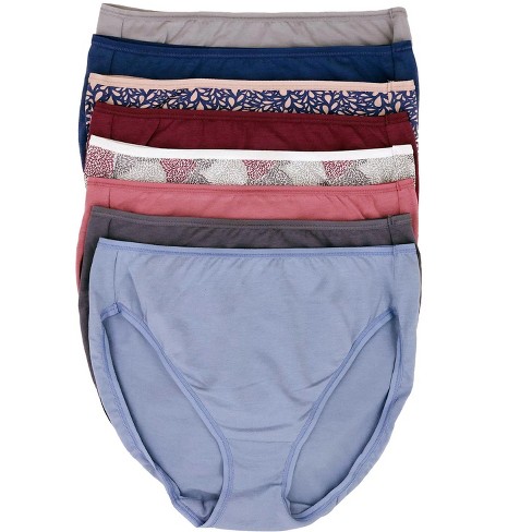 Felina Women's Cotton Modal Hi Cut Panties - 8-pack (midsummer ...