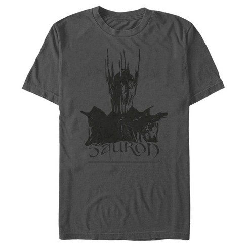 Men's Lord Of The Rings Fellowship Of The Ring Sauron Black And White T ...