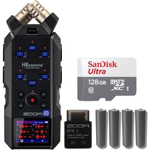 Zoom H6essential 6-Track 32-Bit Float Portable Audio Recorder + ZOOM ...