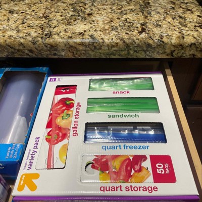 Food Storage Bags Variety Pack - Clear - 355ct - Up & Up™ : Target