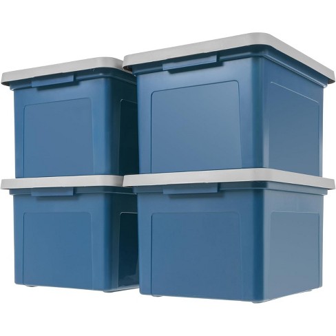 Iris Usa 4pack 35 Qt. File Organizer Plastic File Box For Letter/legal ...