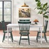 Set Of 2 Venice High Back Contemporary Windsor Dining Chairs Dark Green ...