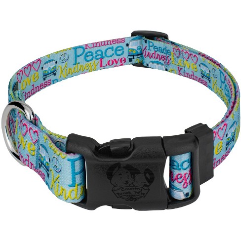 Country Brook Petz Deluxe Love And Peace Dog Collar - Made In The U.s.a ...