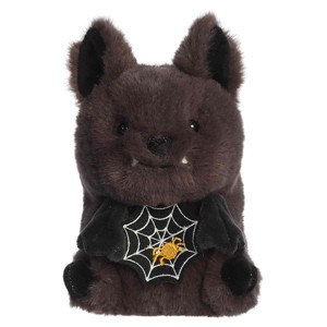 Aurora Small Bruce Bat Rolly Pet Spooky Stuffed Animal Black 6" : Target