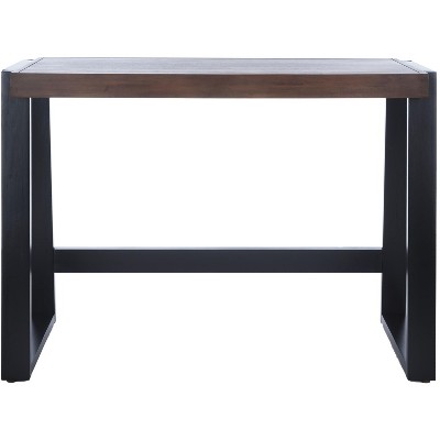 32" Small Adam Solid Wood Desk Rustic Natural - Alaterre Furniture ...