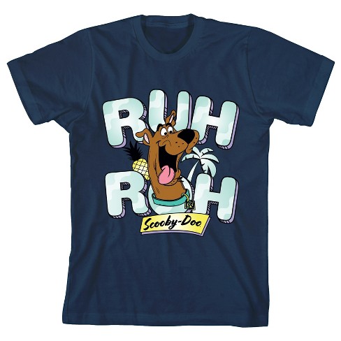 Scooby Doo Ruh Roh Boy's Navy T-shirt : Target