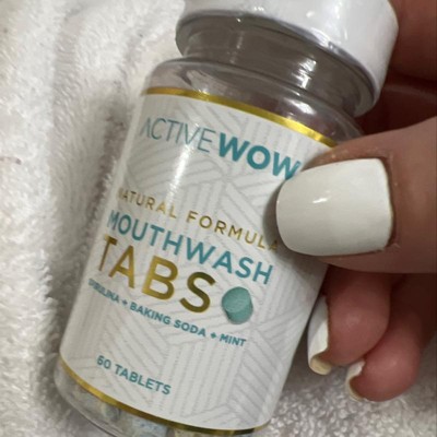 Active Wow Natural Mouthwash Tablets - 5 Fl Oz : Target