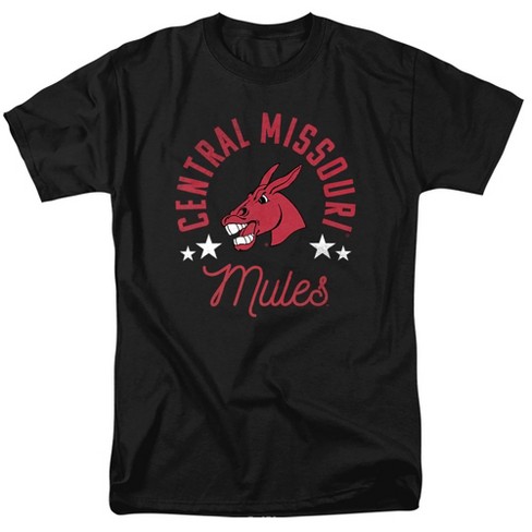 University Of Central Missouri Official Mules Adult T-shirt, Black, 4x ...