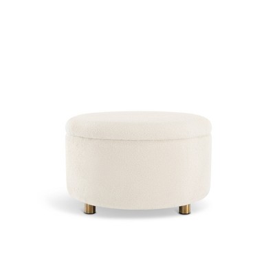 Gillian Coffee Ottoman Gold/beige - Inspire Q : Target